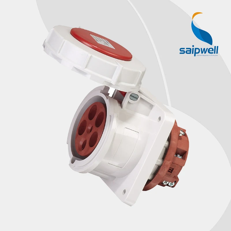 Saipwell 5P 32Amp CEE/IEC Surface Mounted Socket ABS IP44 32V 3P E 63A ...