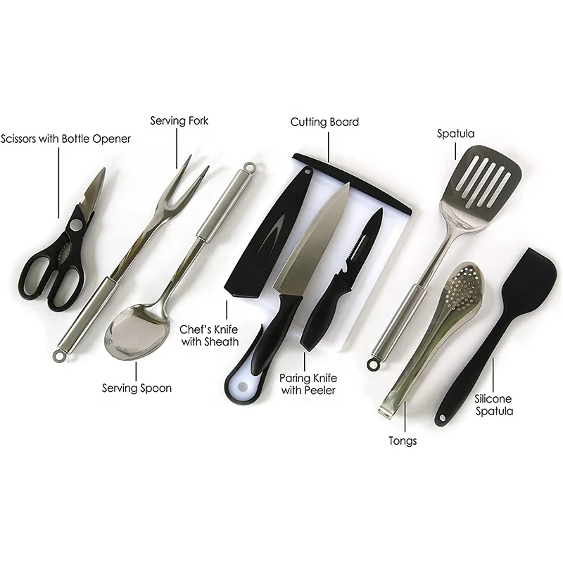 9 Pieces Portable Camping Kitchen Utensil Set For Camping - Buy ...