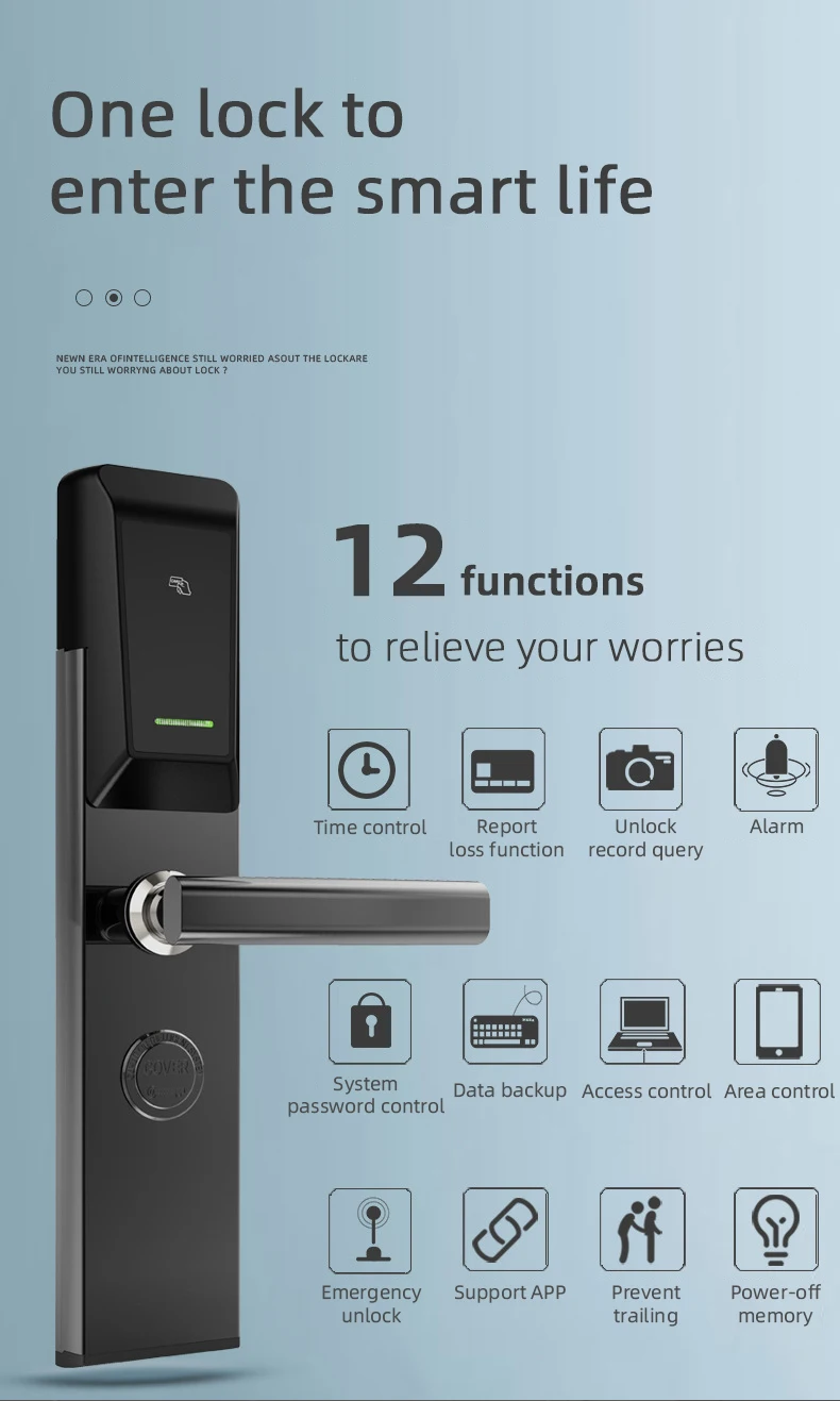 Kadonio High Security Smart Hotel Door Lock with RFID