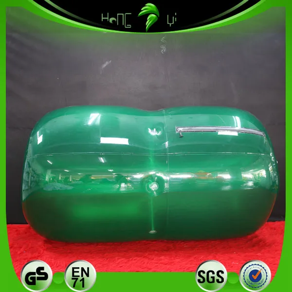 Hongyi Toy Custom Inflatable Transparent Green Tube With Zipper Clear ...