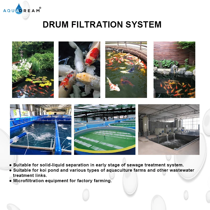 Aquadream Rotary Drum Filter - Efficient Fish Pond Filtration