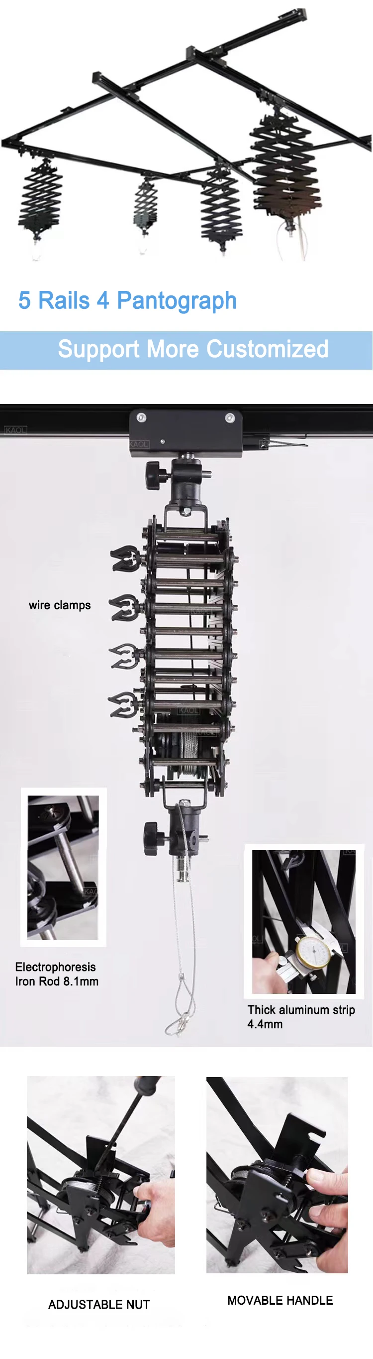 Photography Pantograph System - Complete Kit for Studio Lighting