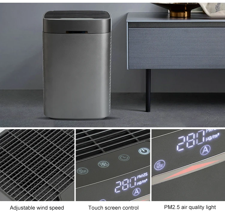 Smart Air Purifier with ESP Filters - Low Noise & Touch Control