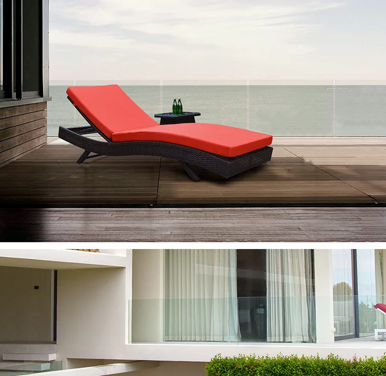 Rattan Beach Chair - Outdoor Loungers for Garden & Pool