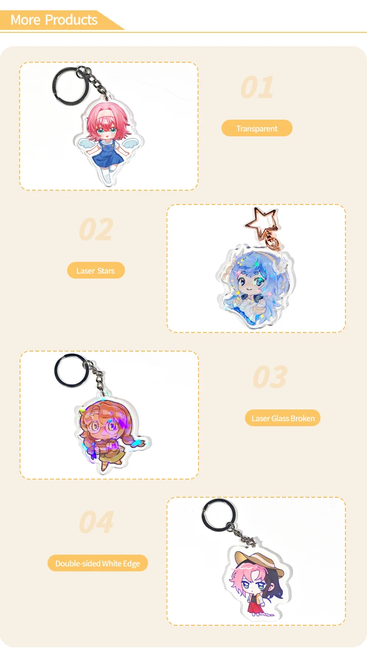 Custom Printed Hologram Acrylic Charms Make Your Own Design With Uv ...