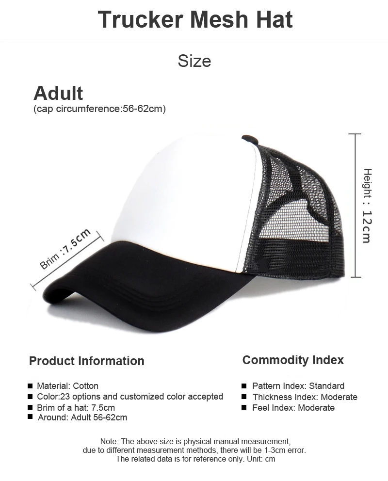 Trucker Caps Hats Custom Your Own Logo Promotional Men's 5 Panel Mesh ...