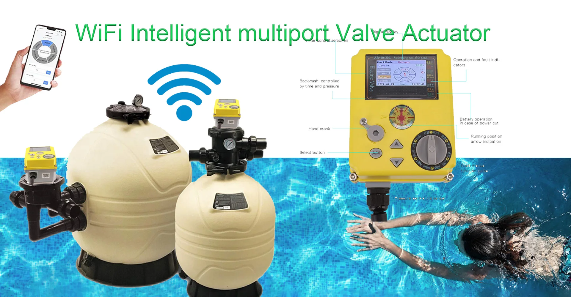Sand Filter Automatic Backwash System - Intelligent & Easy Install