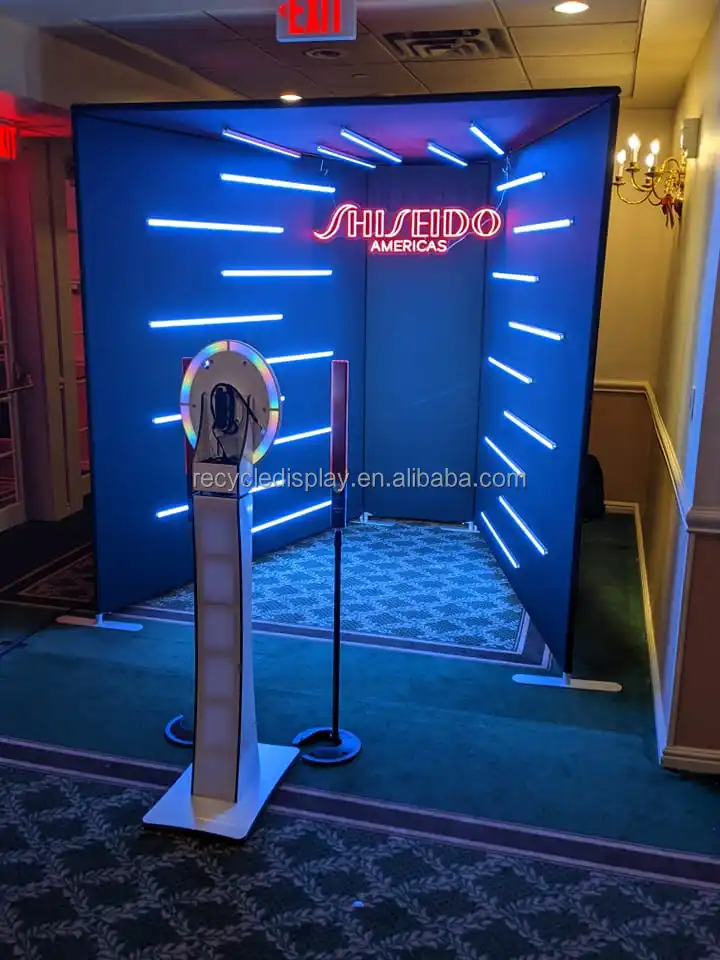 RGB LED Rainbow Lights Vogue Booth - Dye Sublimation Print