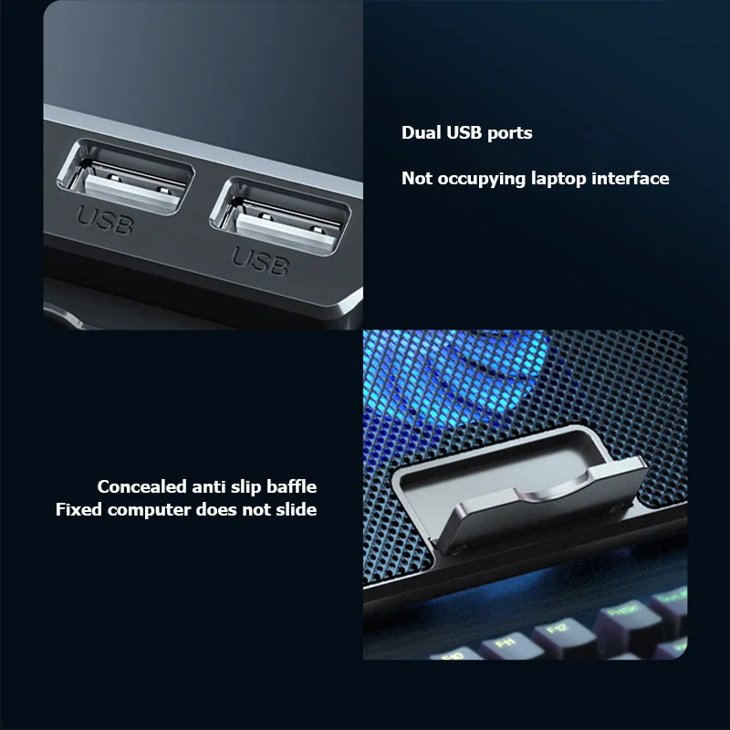 High Performance A9 Notebook Radiator RGB Cooling Artifact Laptop Stand ...