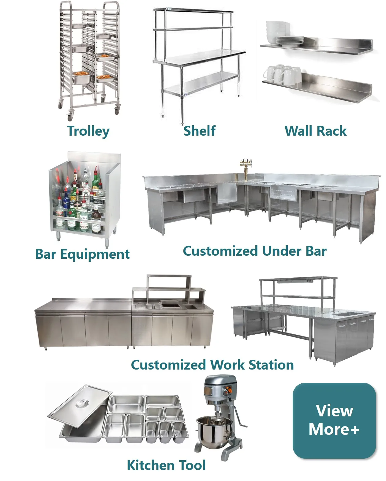 Customized 304 316 Industrial Weld Sink - Commercial Kitchen