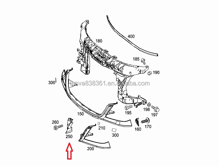 For Mercedes-benz Sprinter 906 Radiator Left Cover Bracket 9068890031 ...