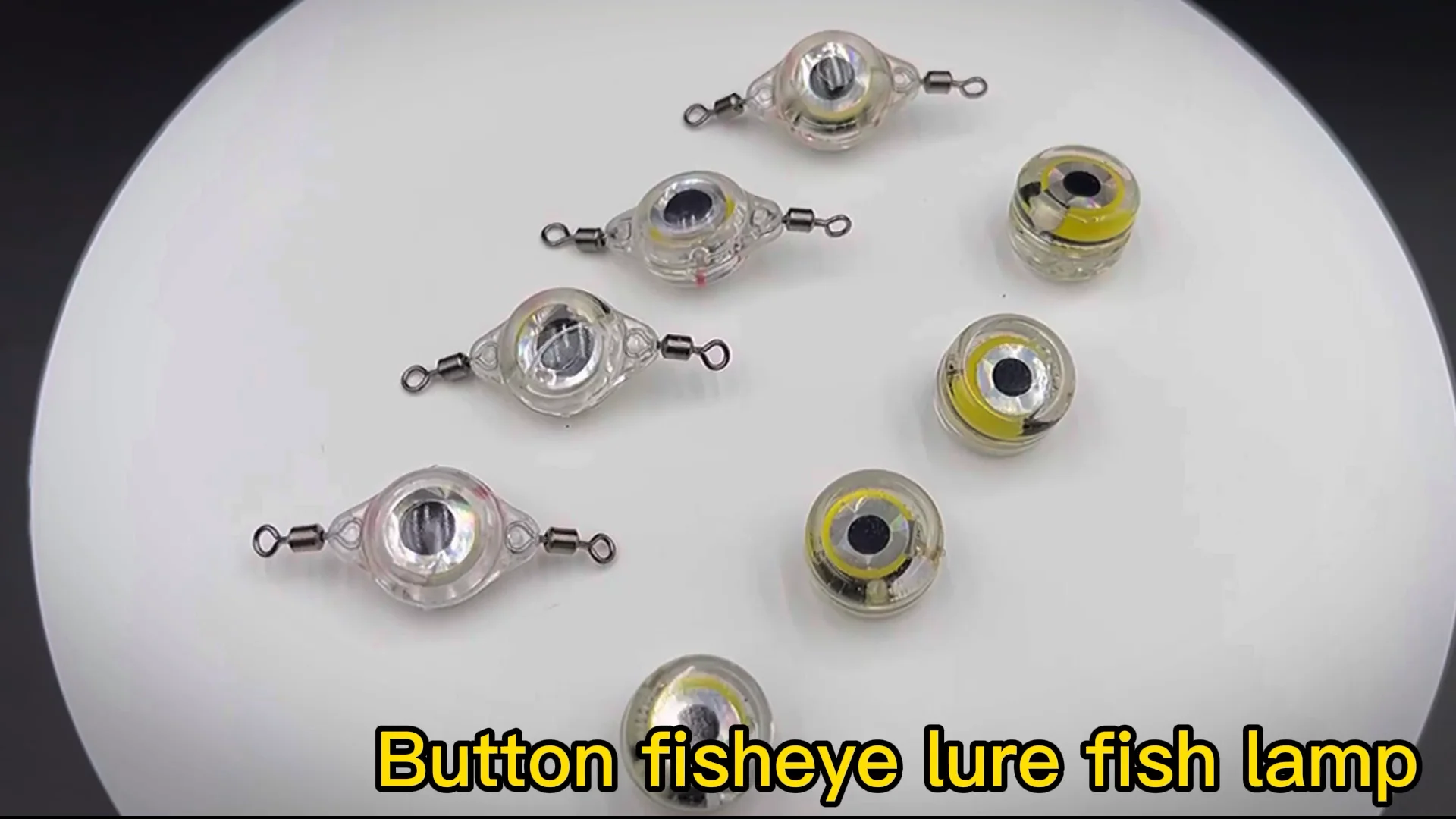 Mini Led Fishing Light Deep Drop Underwater Round Shape Squid Bait Lure ...