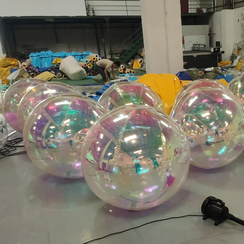 Customized Reflective Mirror Ball Pvc Giant Colorful Inflatable Mirror ...