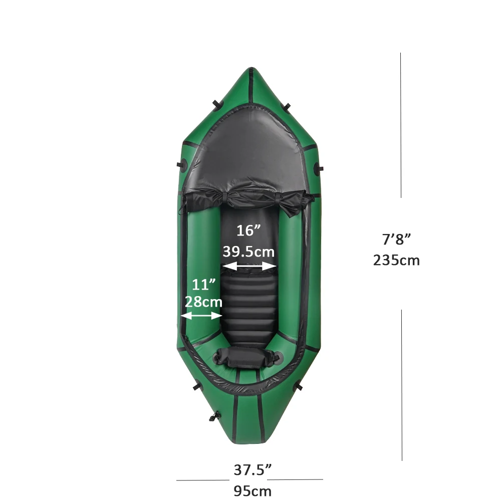 Ultralight NEOKUDO 235cm Whitewater Inflatable Packraft Tpu 1 Person ...