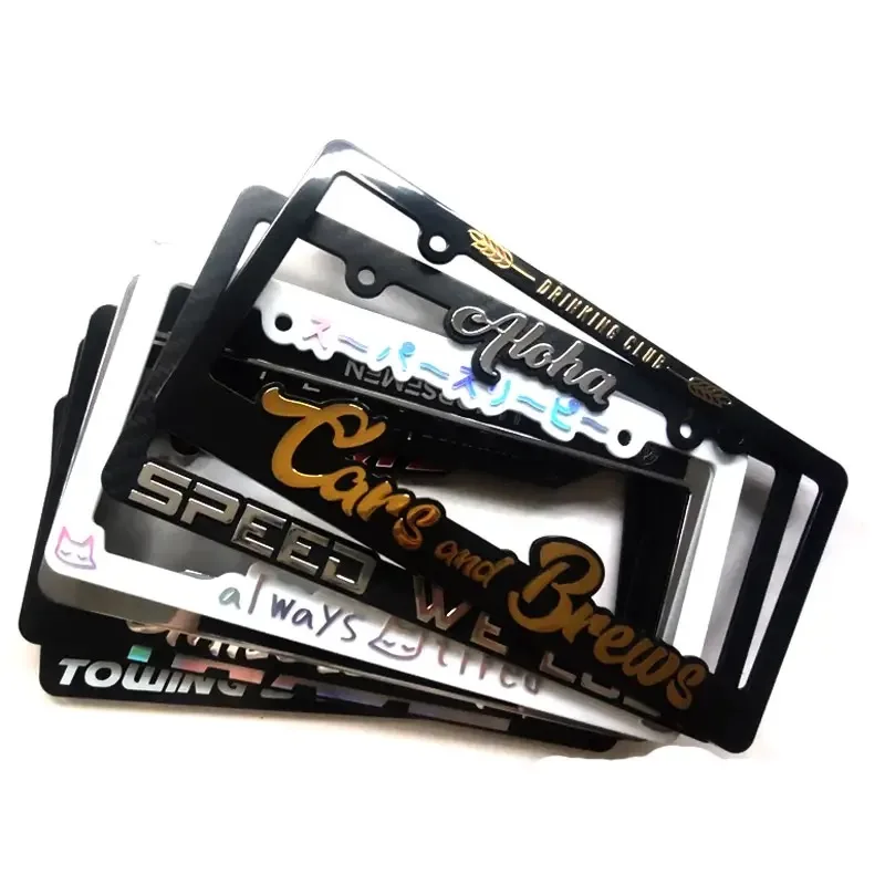 Custom Design Anime License Plate Frame Custom License Plate Frame Car ...