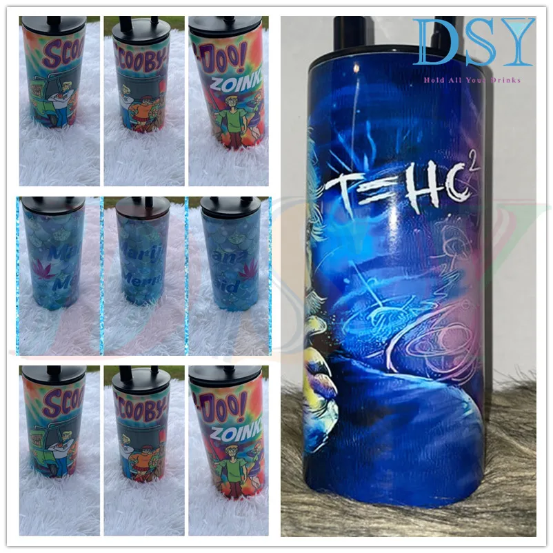 New Twist In Smoking Lid 15oz Straight Skinny Tumbler Double Wall ...