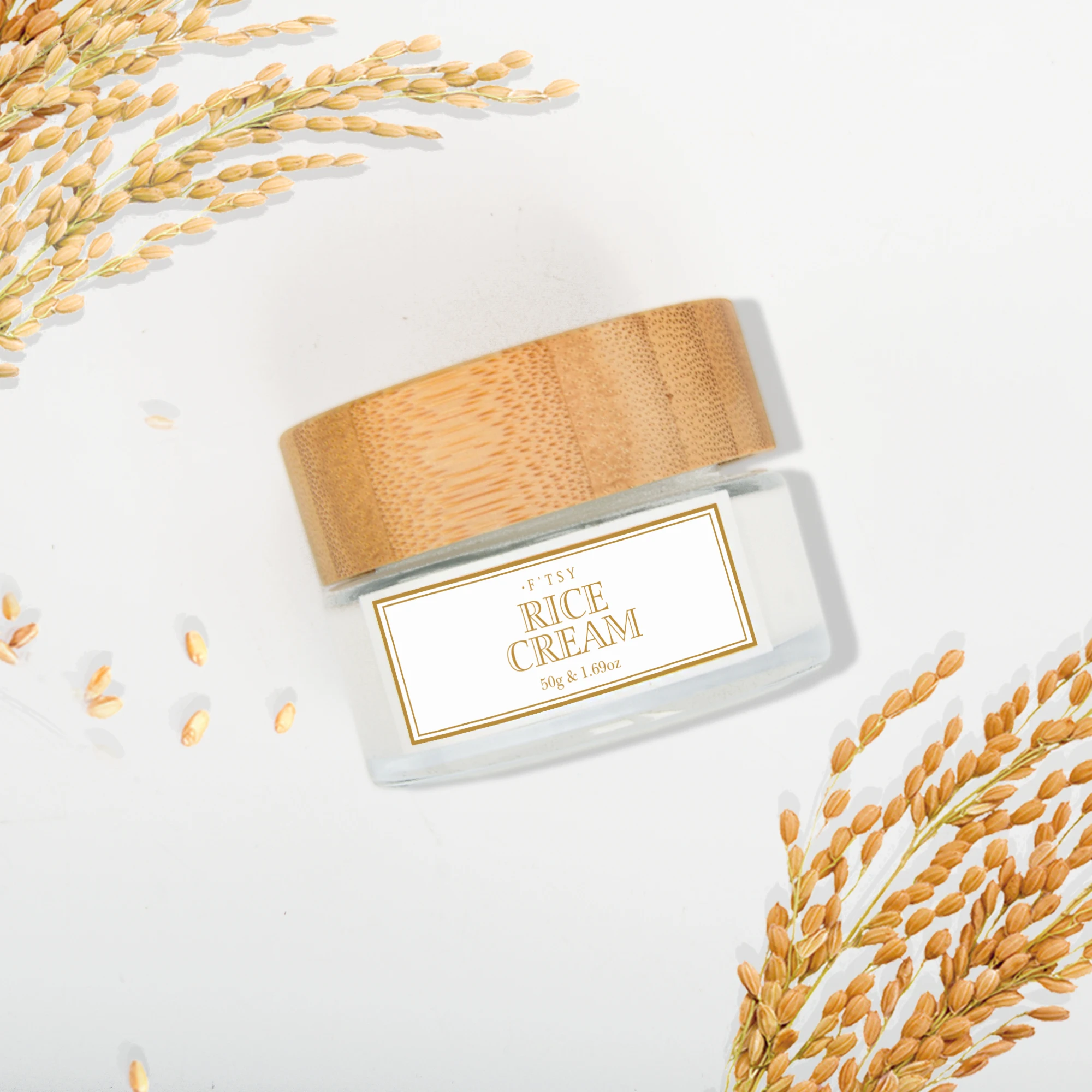 Organic Natural White Rice Whitening Face Cream - RFC02-EL