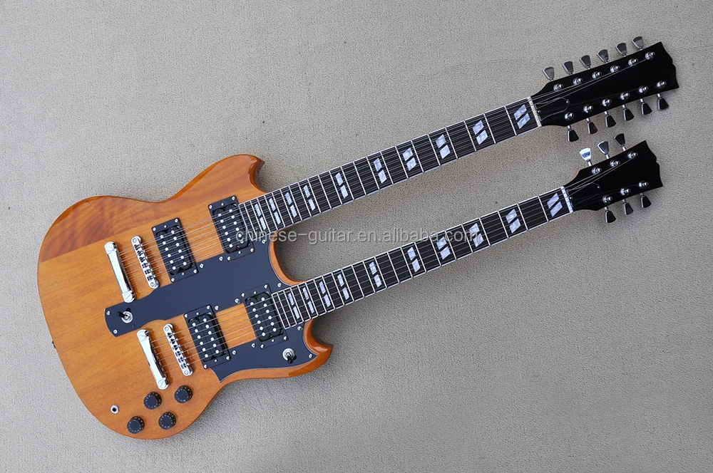 Double Neck 6+12 Strings Right-handed Electric Guitar - Perfect For All Players