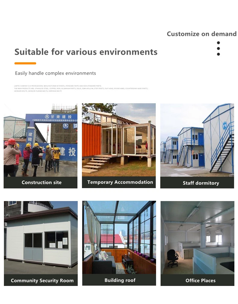 20/40ft Portable Prefab Modular Detachable Container House With Toilet ...