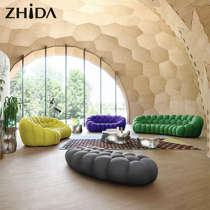 Modern Bubble Couch Set for Curved Living Room Luxury