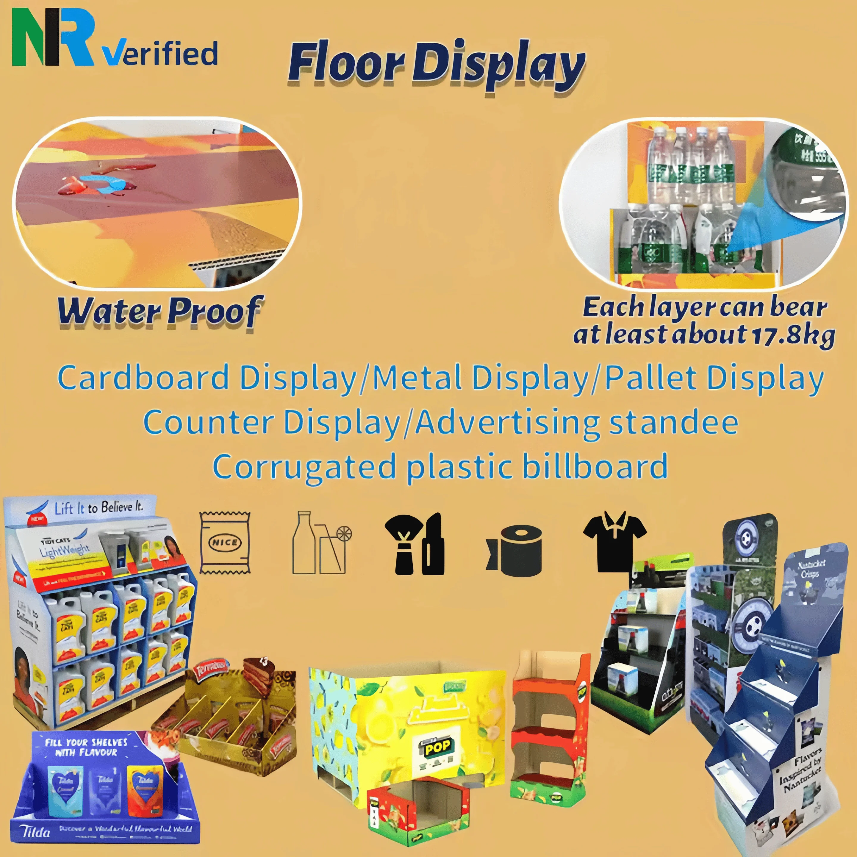 Customized Design POP Display Rack Retail Counter Cardboard Display Stand for Retail Store Any ...