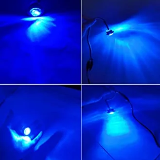 New 3/4'' Blue Round LED Front Rear Side LED Marker Lights for Truck ...