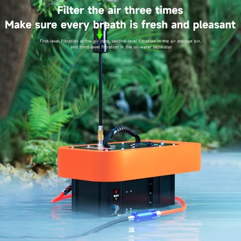 Smaco C6 Hookah Diving System Snuba Diving Dual Motor Design Hookah ...