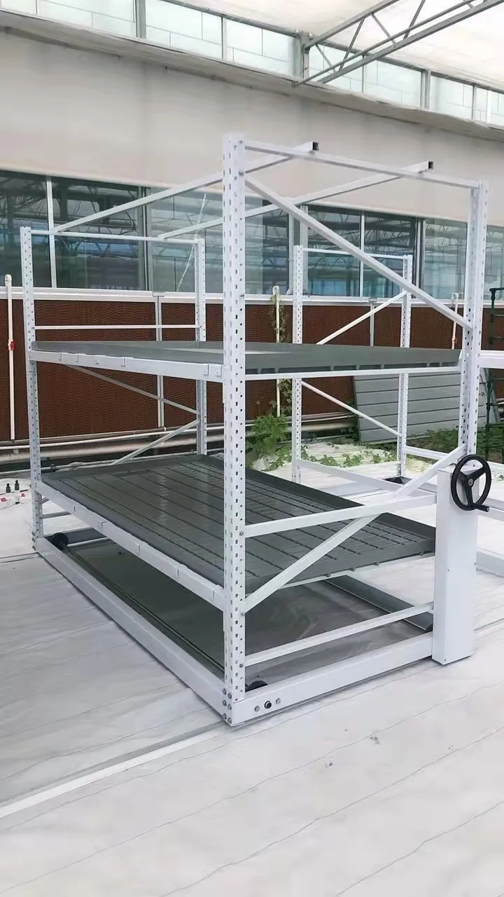 4x8ft Plastic Grow Tables - Rolling Bench for Leafy Veggies