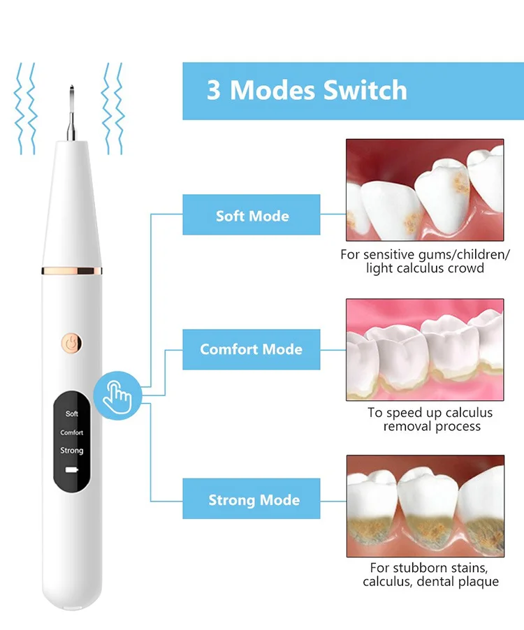 Professional Portable Sonic Tooth Cleaner Tartar Remover Teeth ...