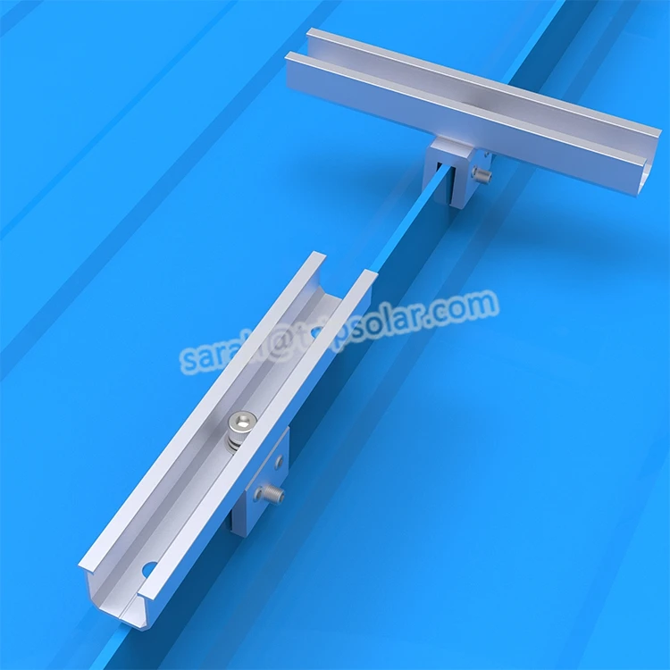 Aluminum Standing Seam Roof Mounting Clamp Solar Roof System For 2 ...