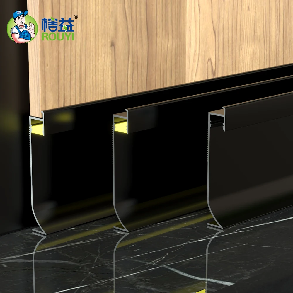Aluminum Kitchen Skirting Baseboard Skirting Board Black Metal Aluminum ...