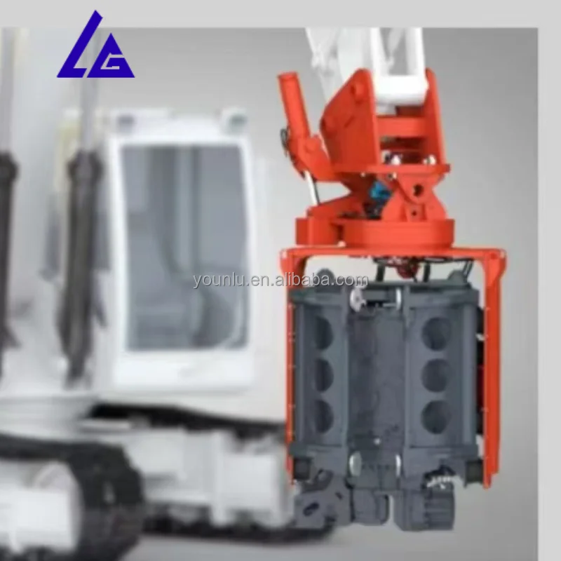 Heavy-duty Excavator-mounted Pile Driver Side Grip Pile Driver ...