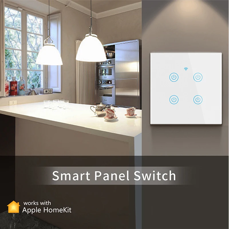 Home Automation Dual Mode Ble Wifi Smart Light Wall Switches ...