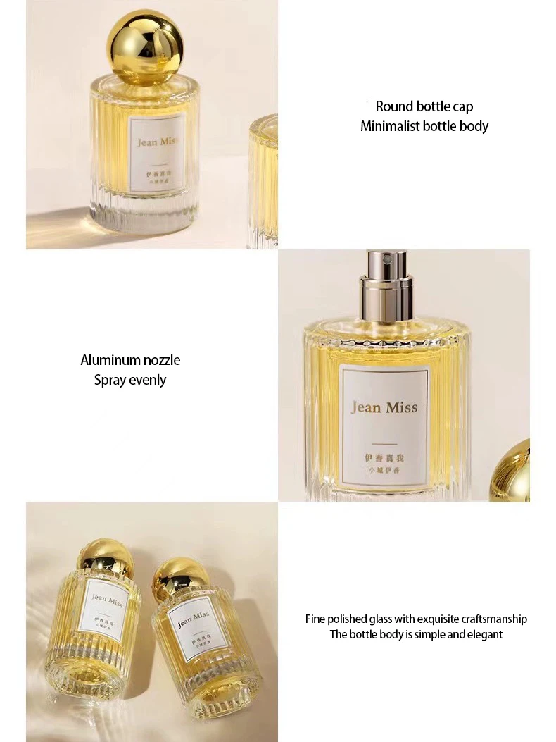 Wholesale Stripe Perfume Bottle 30 Ml 50ml 100 Ml Glass