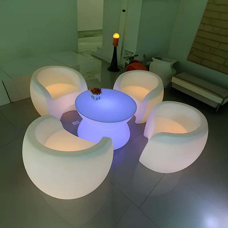 Modern And Stylish Led Illuminated Modular Sofa With Multiple Colors ...