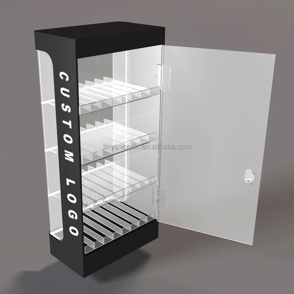 Custom Floor Cigarette Showcase - Smoke Shop Decor Wholesale