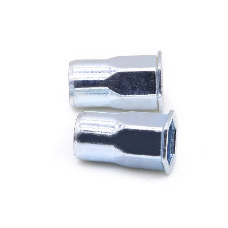 Semi-hexagonal Rivet Nut Carbon Steel Small Countersunk Head Zinc ...
