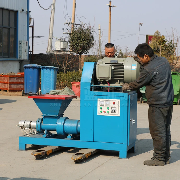 Biomass Biochar Dri Rice Husk Screw Fuel Extruder 32 Mm