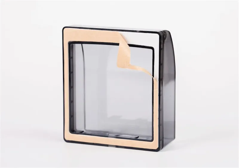 Bathroom Transparent Black Waterproof Self Adhesive Box Splash Proof 86 ...
