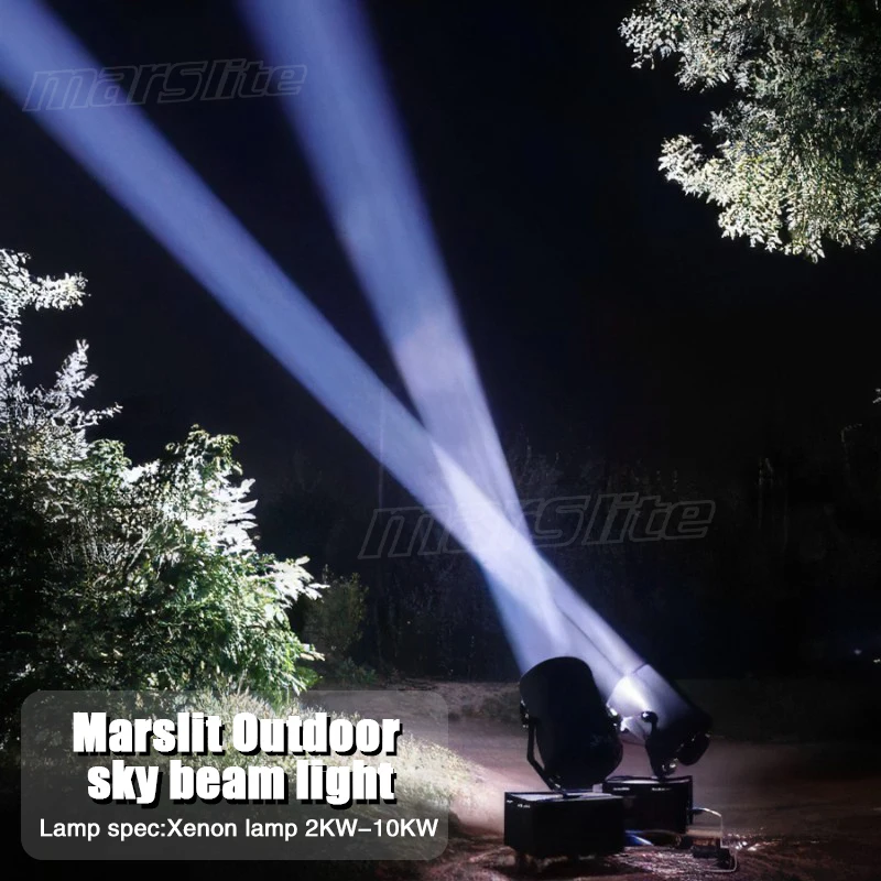 Marslite Rotating Outdoor Sky Beam Search Light - 1KW to 10KW