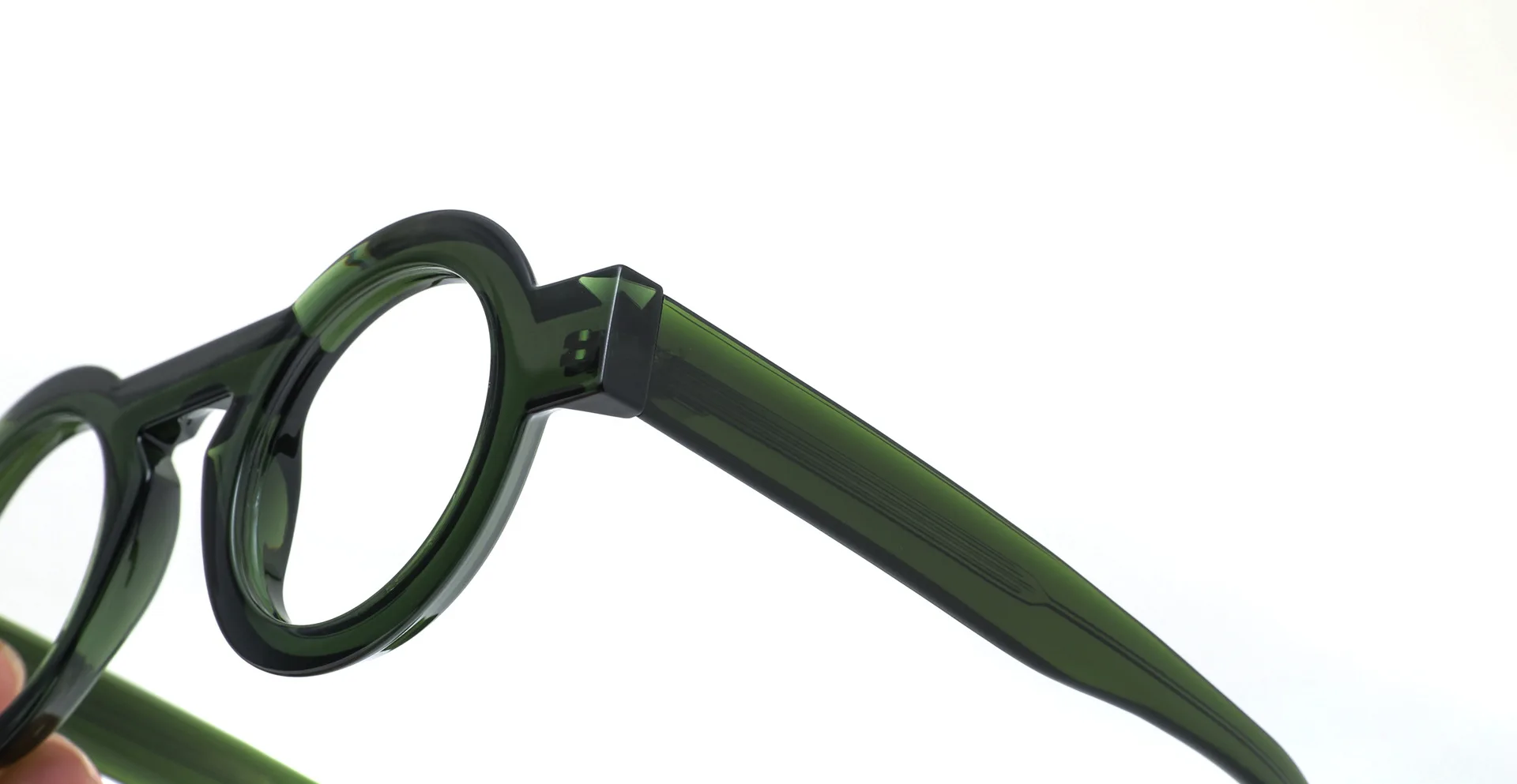 1801Hot Sale Luxury Acetate Round Thick Eyeglass Frames Spectacles ...