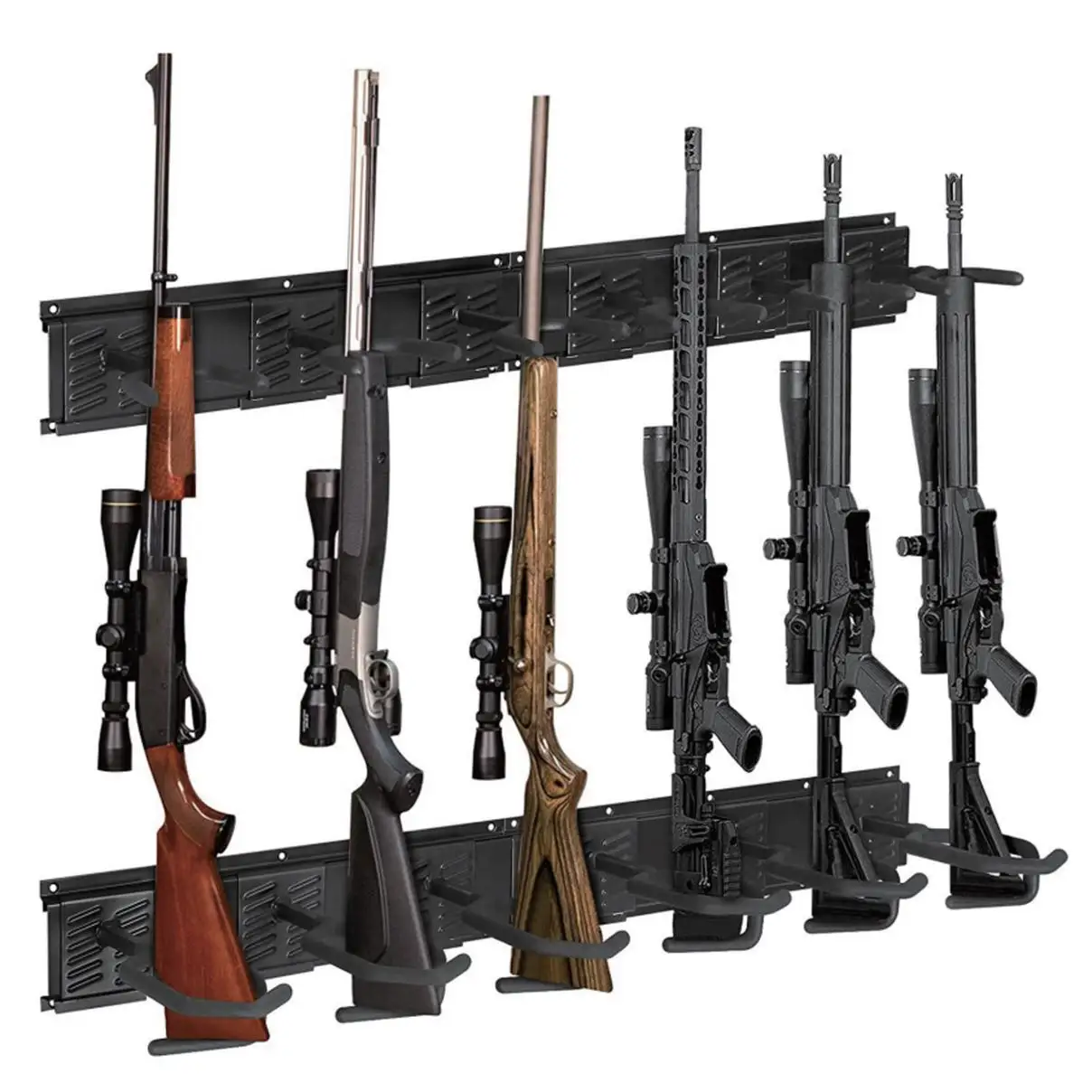 Black Heavy Duty Steel Sturdy Wall Mount Display Stand Rack With Soft ...