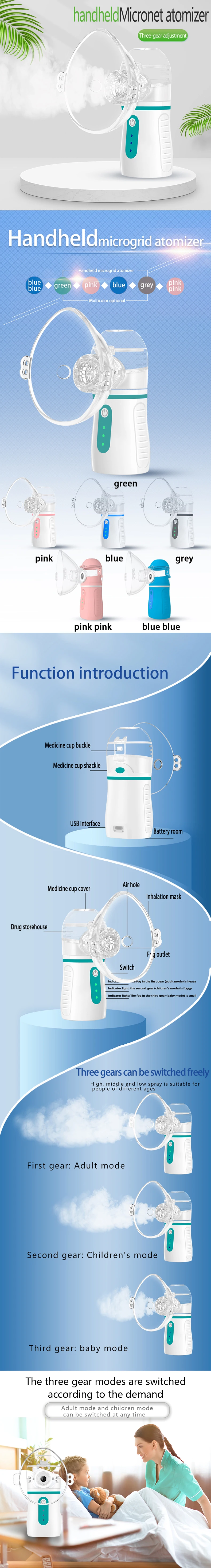Portable Nebulizer Ultrasonic Mesh Atomizer - Buy Atomizer,Portable ...