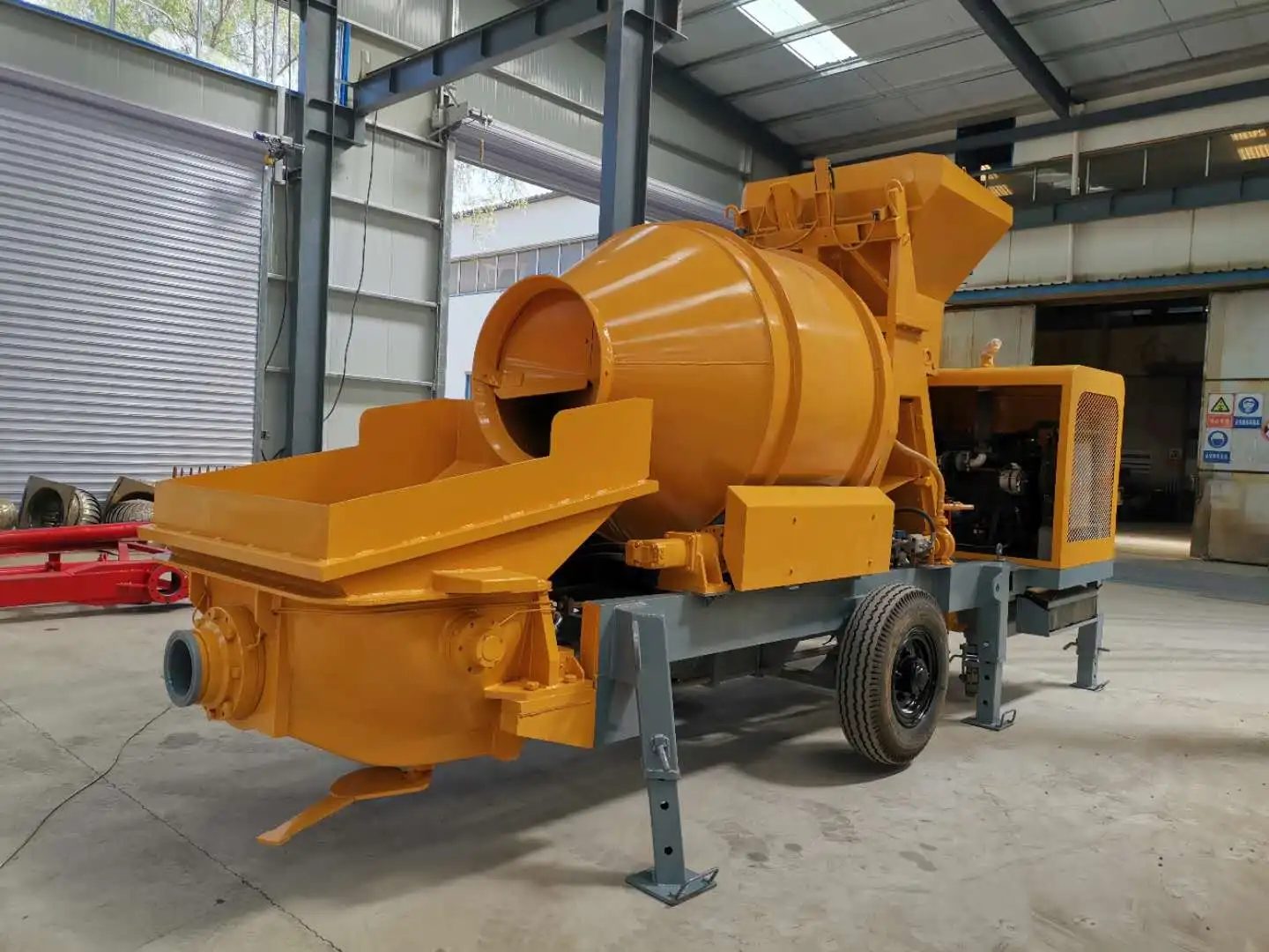 High Pressure Large Aggregate Concrete Pumps Diesel Engine Concrete ...