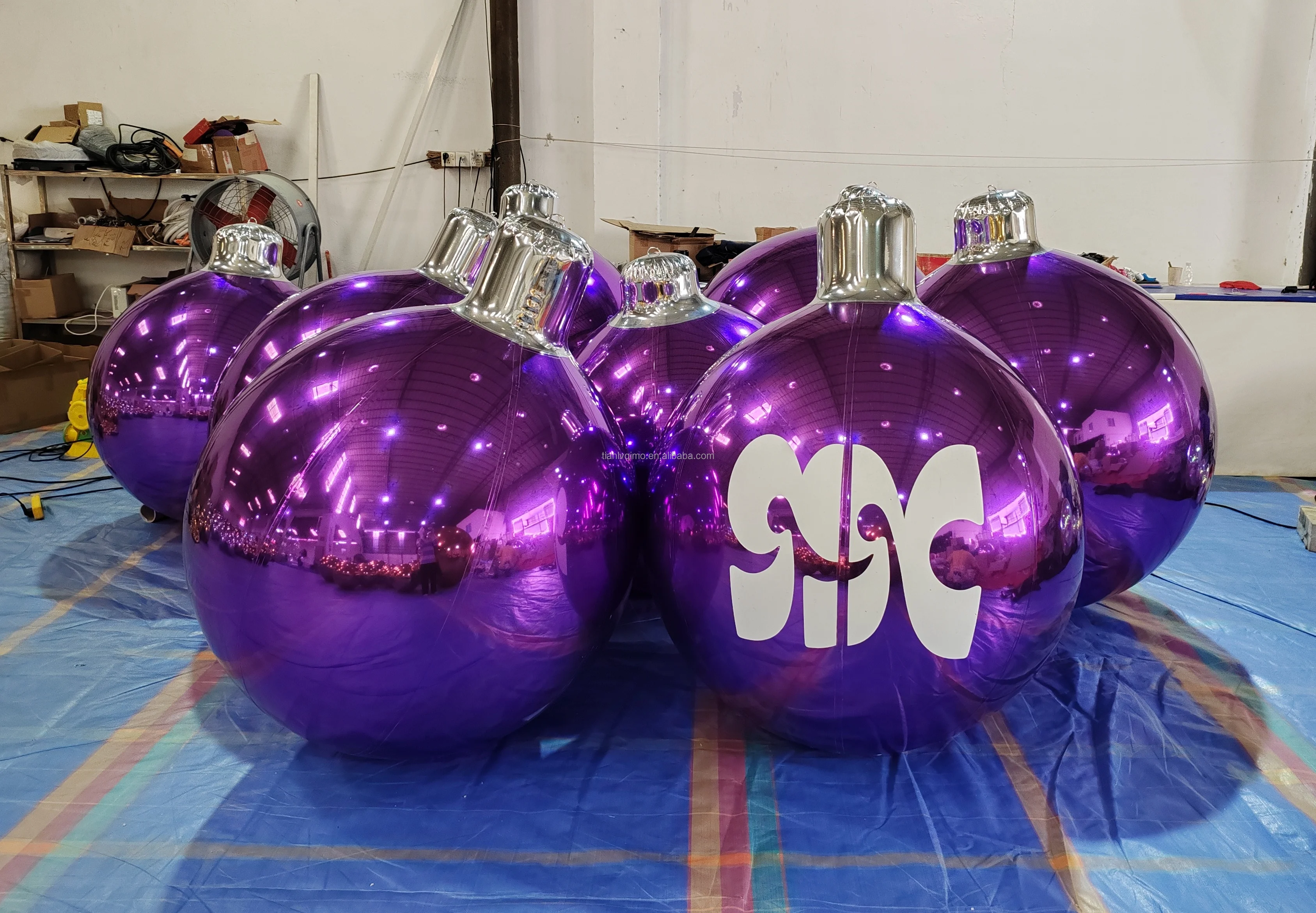 Custom Large Pvc With Top Multi-color Mirror Balls Party Decoration ...