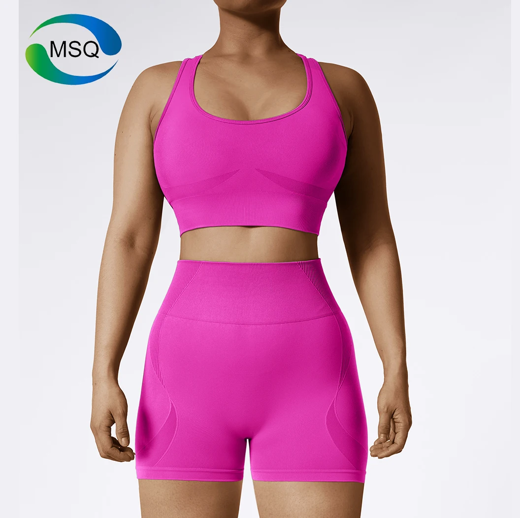 Custom Logo Seamless Activewear Gym Fitness Sets for Women