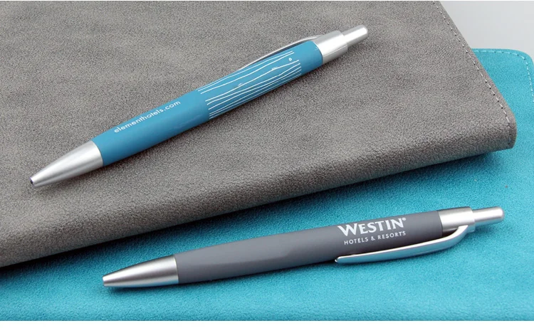 BKS Custom Logo Ballpoint Pen - 1.0mm Black Promotional Pen