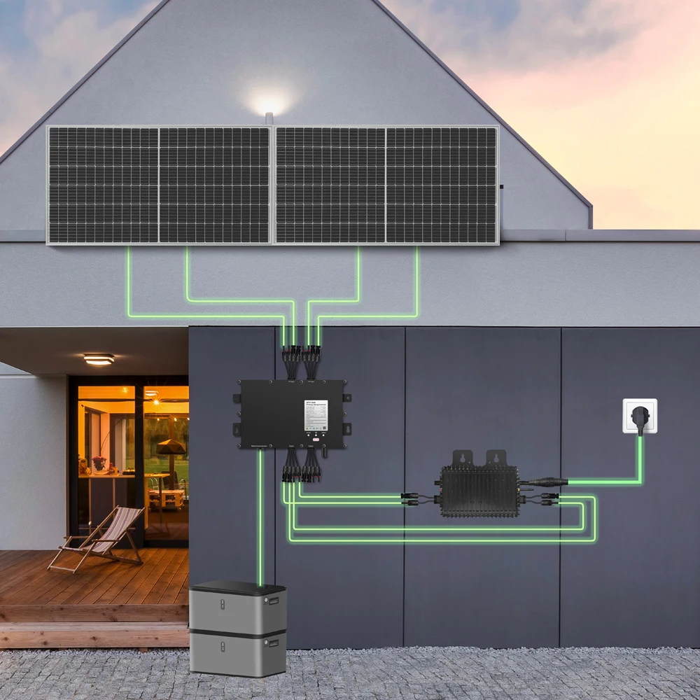 1600w Pv Hub 2kwh Battery Balcony Solar Energy Storage System Balcony ...