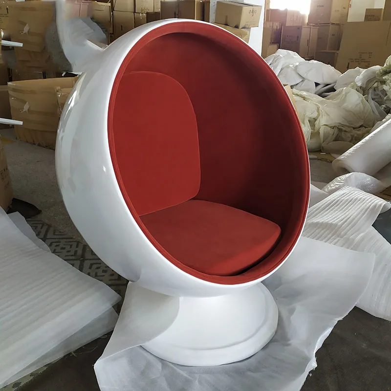 Modern Furniture Cheap Standing Swivel Fiberglass Adult Size Round Egg ...