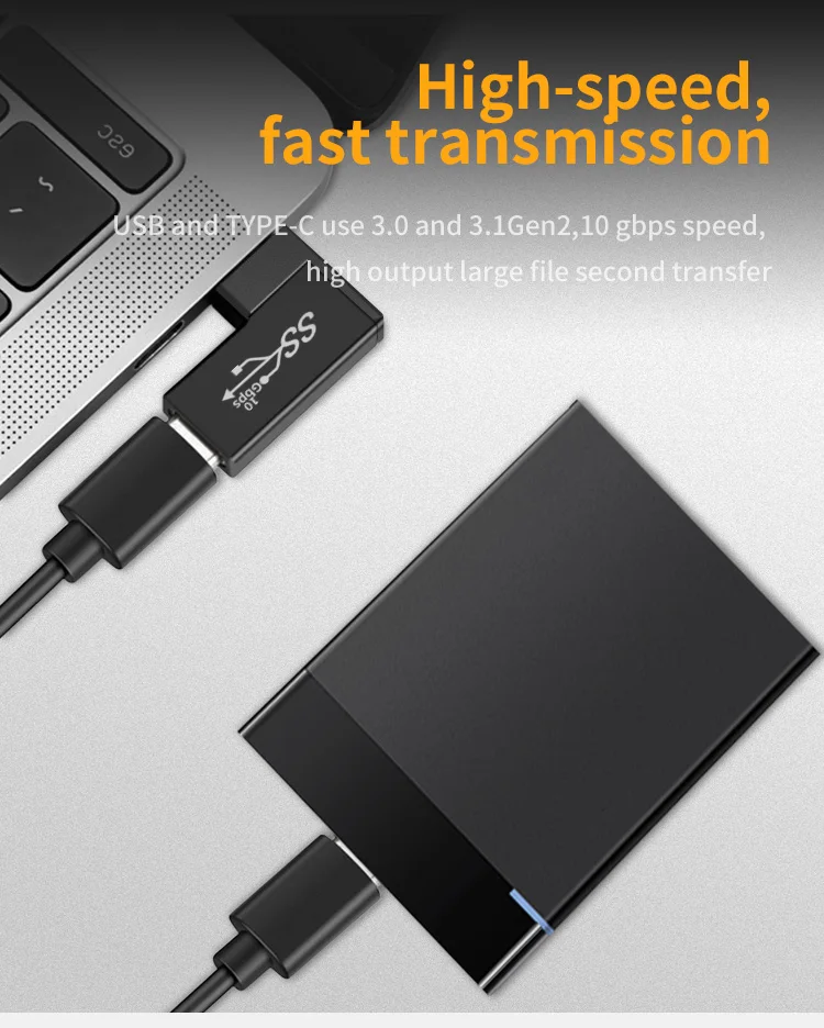 Right Left Angle Usb C Female To Usb A Male Adapter Aluminum Alloy Type C Charger Cable Adapter ...